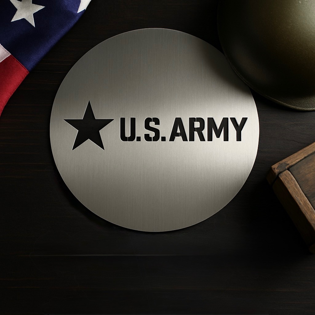 westernfabricating: U.S. Army Officially Licensed Logo Plaque 13" dia ...